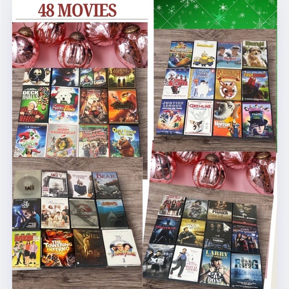 Custom Variety Pack | Media | 48 Assorted Family Movie Collection Dvds ...